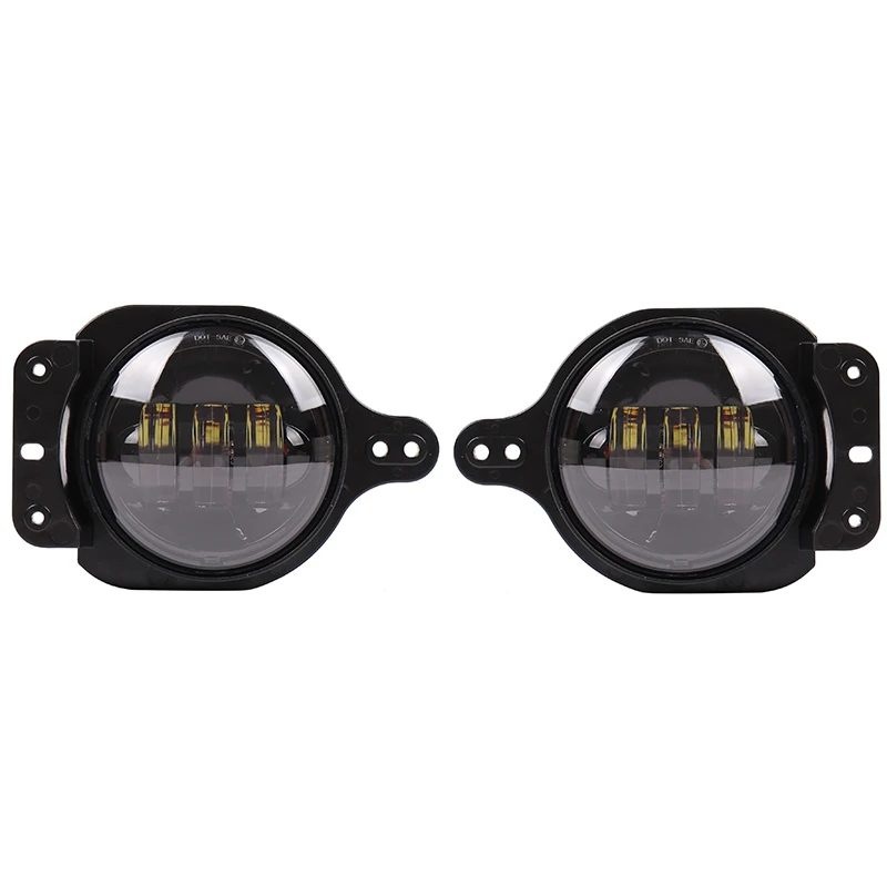 4 Inch Round Led Fog Lights 30W Car Lamp with Mounting Bracket for Jeep ...