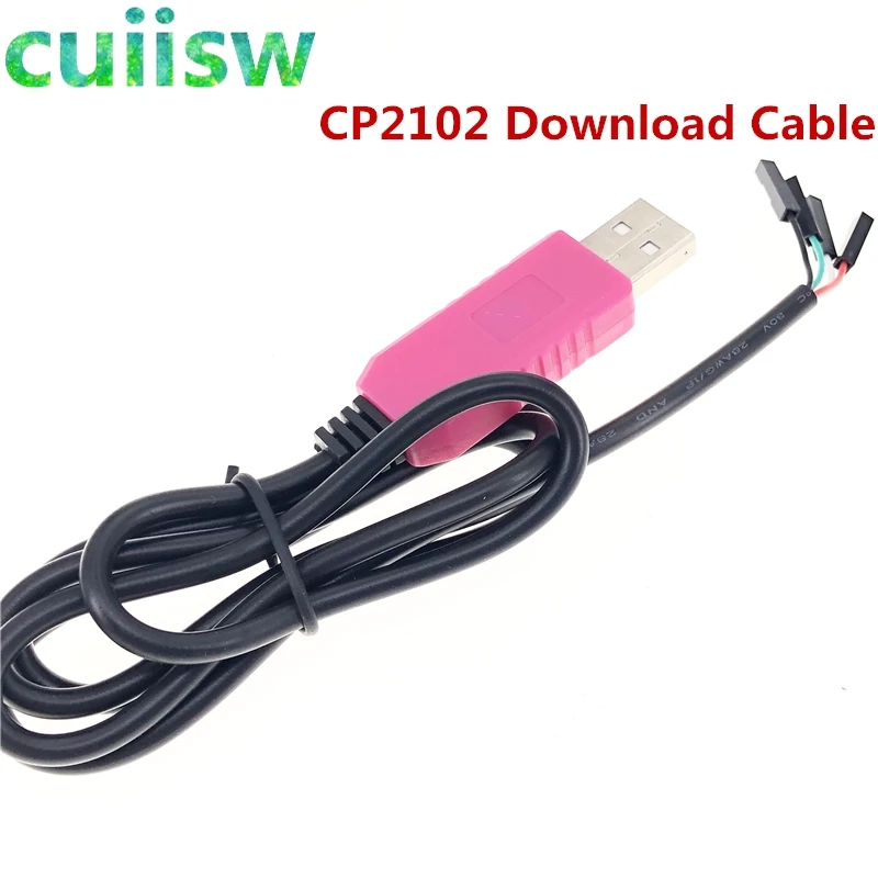 Original-1M-CP2102-USB-To-UART-TTL-Cable-Module-4-Pin-4P-Serial-Adapter ...