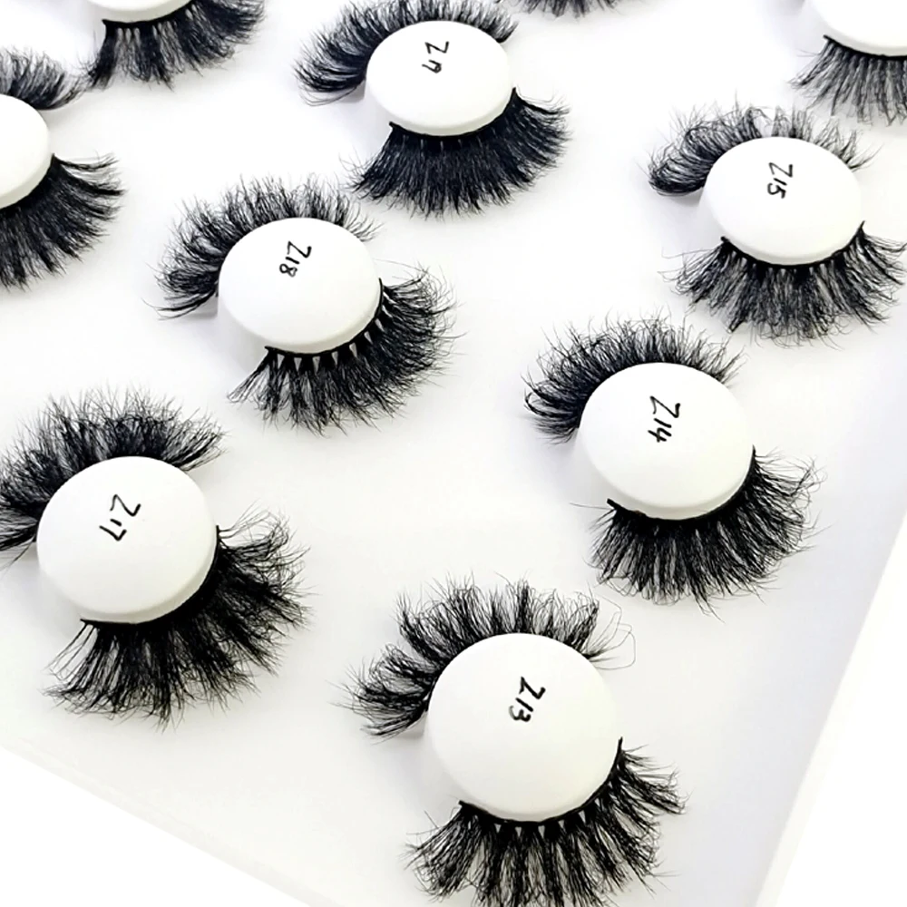 New Long 8-25mm Lashes Mink Eyelashes Fluffy Lashes Dramatic Messy Long ...