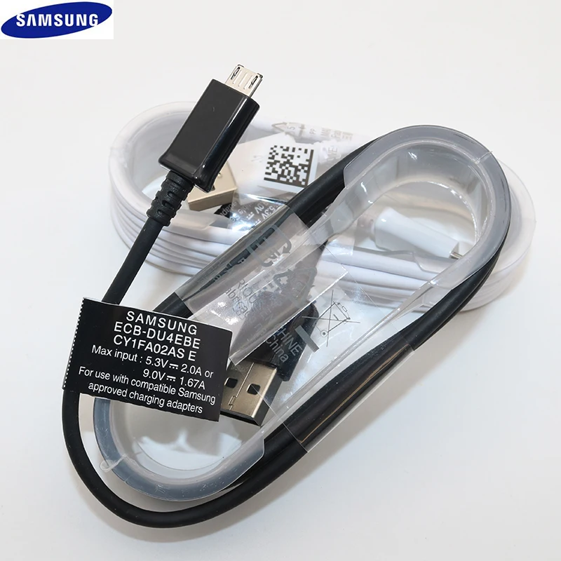 For Original Samsung Fast Charger micro usb Cable 1M 1.5M 2A Data Line ...