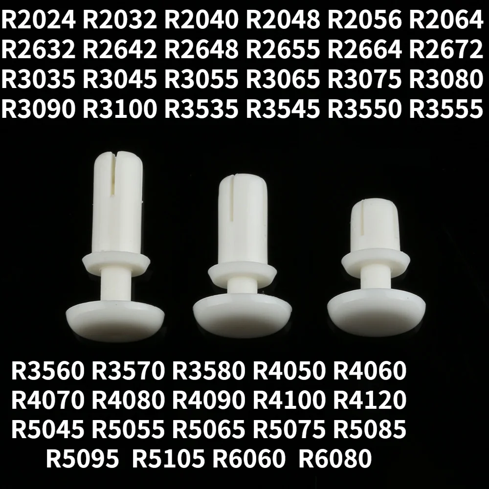 10 100pcs R2024 R6080 White Nylon Push type Rivets Plastic Letter ...