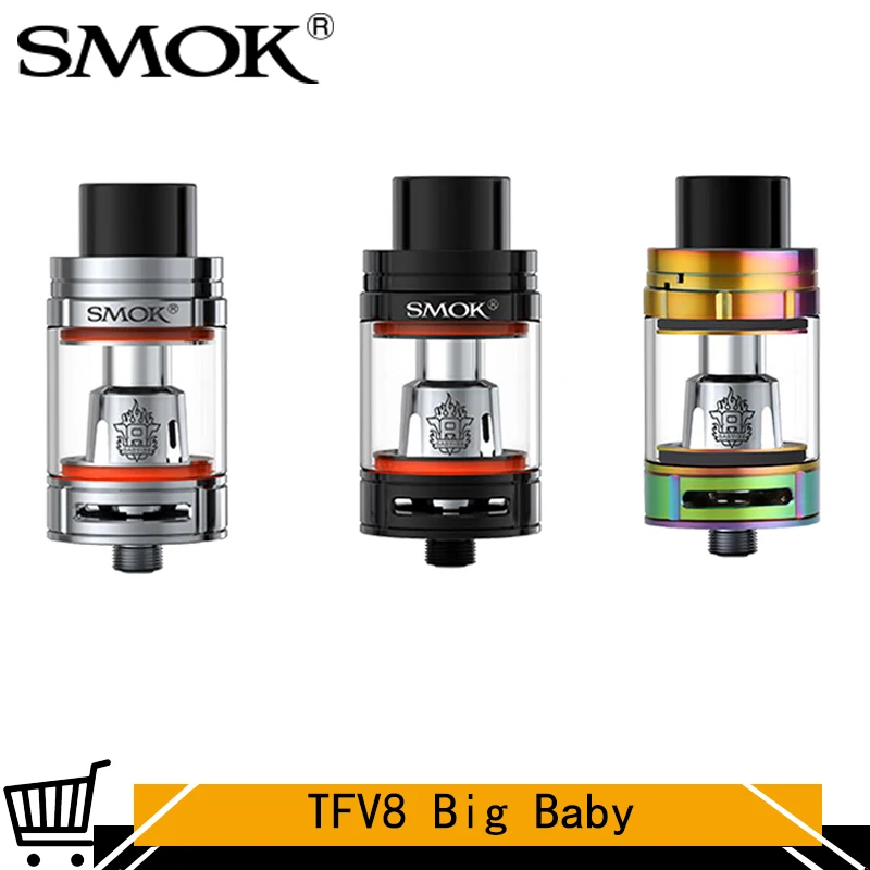 Original Smok TFV8 Big Baby Atomizer 5ml Top Filling TFV8 Big Baby ...