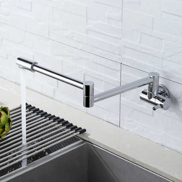 Wall-Mounted Pot Filler Faucet - FaucetBazaar 1