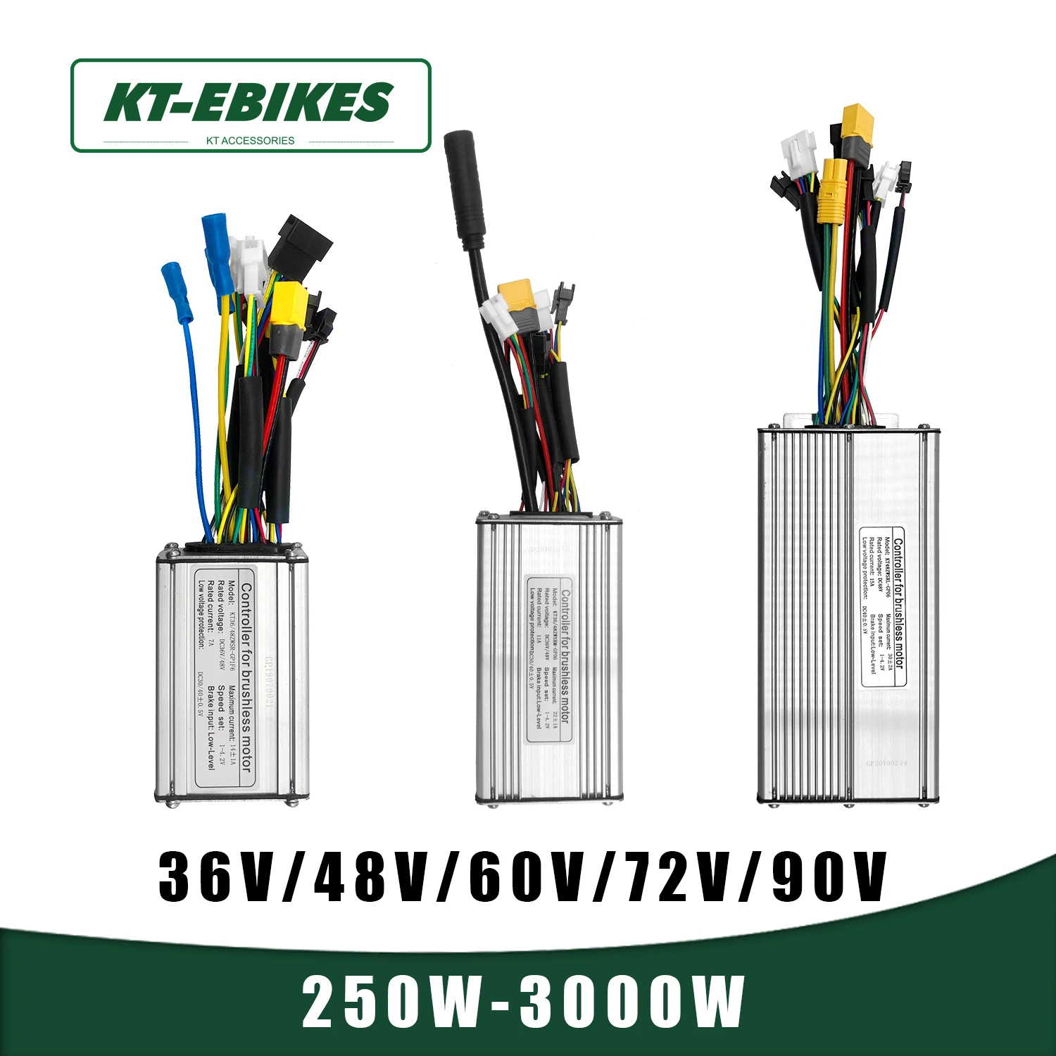 KT Ebike Controller 36V 250W 350W 48V 500W 750W 1000W 1500W Electric ...