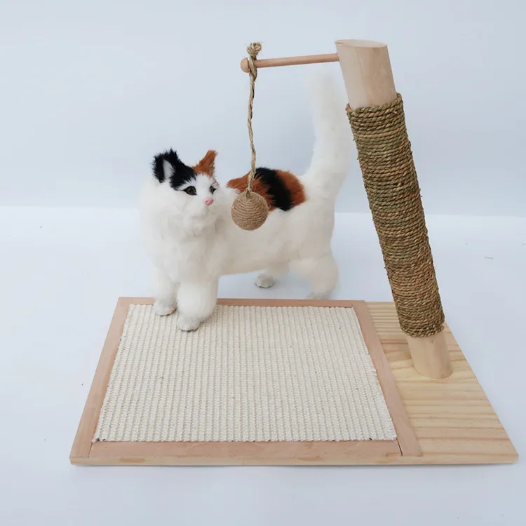 Cat-Climbing-Frame-Cat-Grabbing-Board-Solid-Wood-Grabbing-Pole-Cat-Toy ...