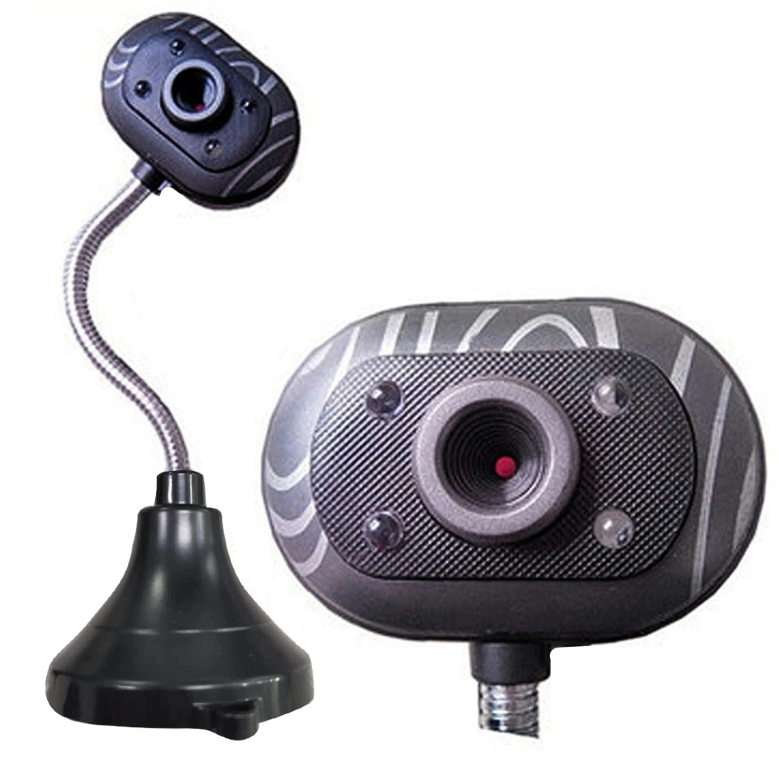 8 Megapixel Usb 2.0 Webcam With Mic 480p 4 Leds Light Adjustable Driver ...