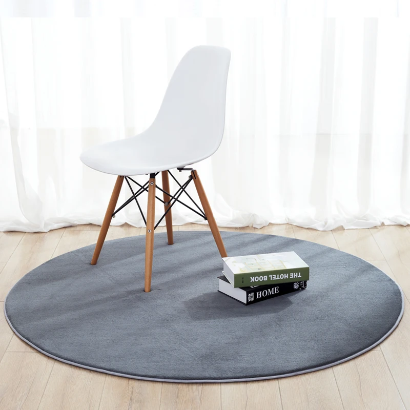 Simple round carpet bedroom coffee table living room bedside blanket ...