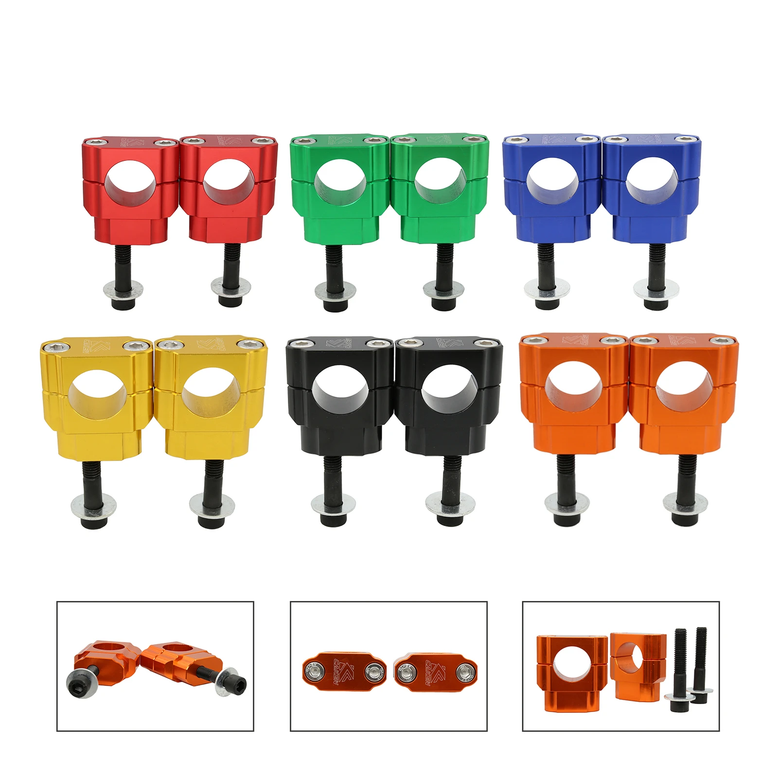 M10 Cnc Motorcycle Universal Handlebar Handle Fat Bar Risers Mount Clamp Adaptor For Pit Dirt ...