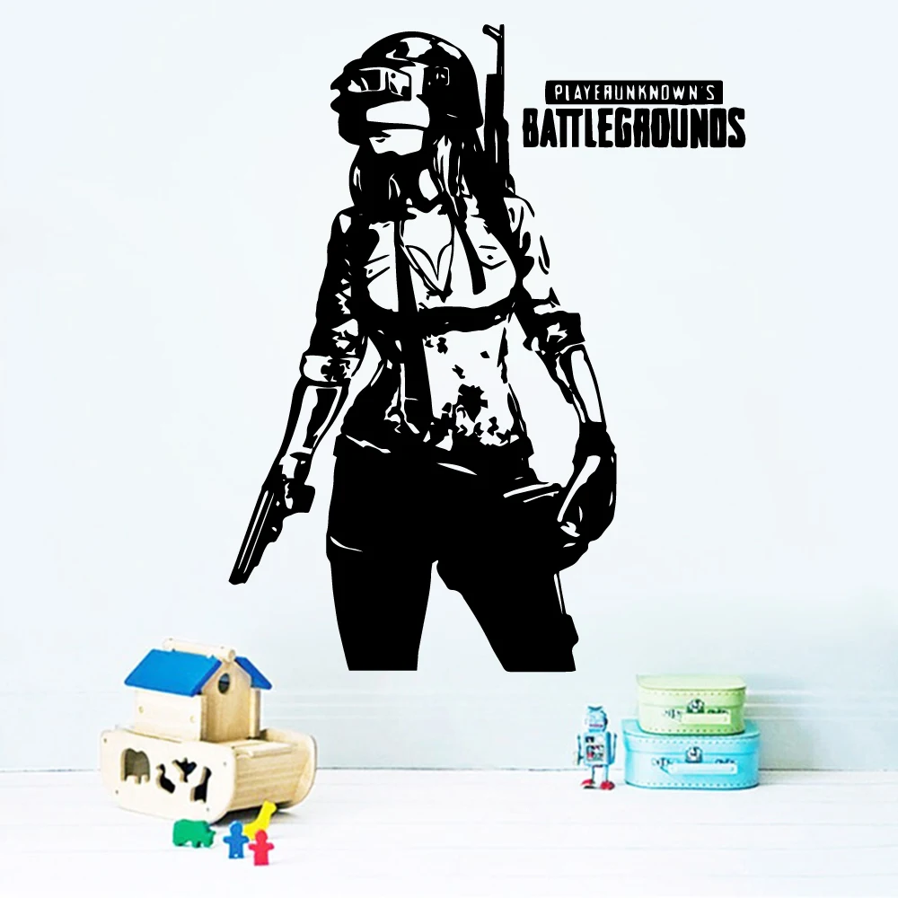 Aiyoaiyo PUGB Wall Sticker Home Decor Wall Decals For Game Engine Room ...