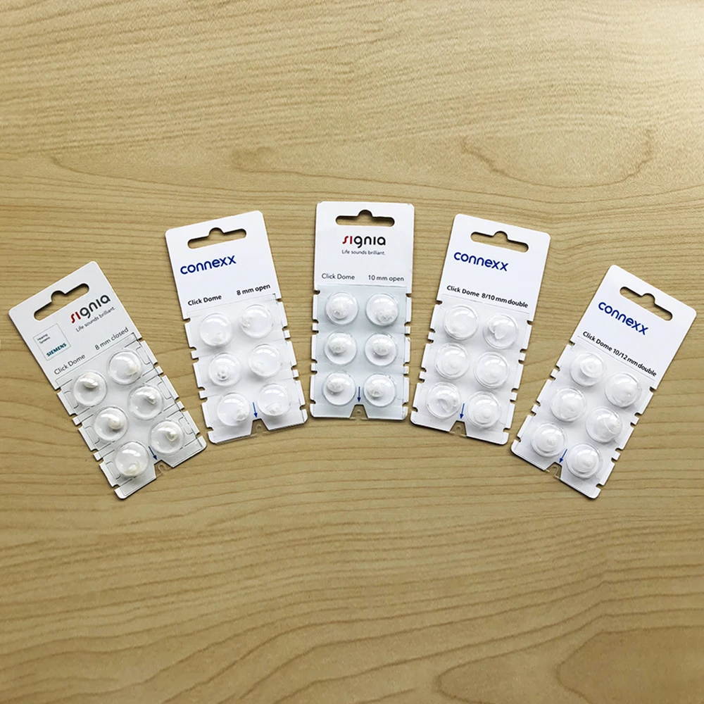 Siemens-Signia-Pack-of-6-Click-Dome-Closed-Open-Double-Fit-Vented-Ear ...