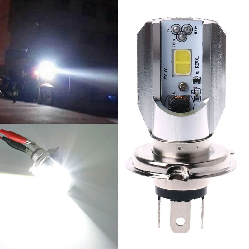 2021 New 12w H4 Led Motorcycle Headlamp Cob Bulb Motorbike Headlight Dc ...