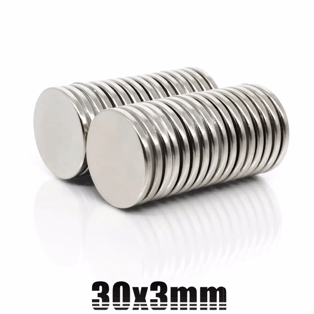 2/5/10/20pcs 30x3 Mm Neodymium Magnet 30mm*3mm Strong Rare Earth ...