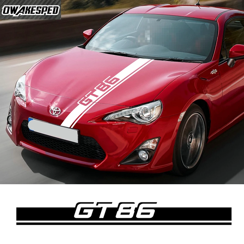 Car-Bonnet-Stripes-Sticker-Auto-Hood-Engine-Cover-Decor-Decals-For ...