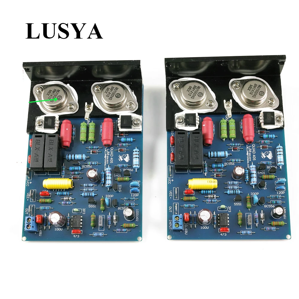 2pcs QUAD405 CLONE Audio Power Amplifier Board MJ15024 100W*2 stereo ...