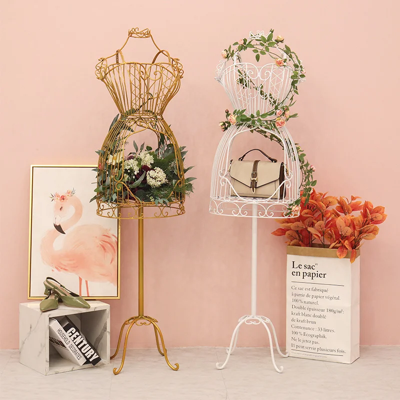 Fashion Model Props Female Half Length High Gold Mannequin Wedding ...