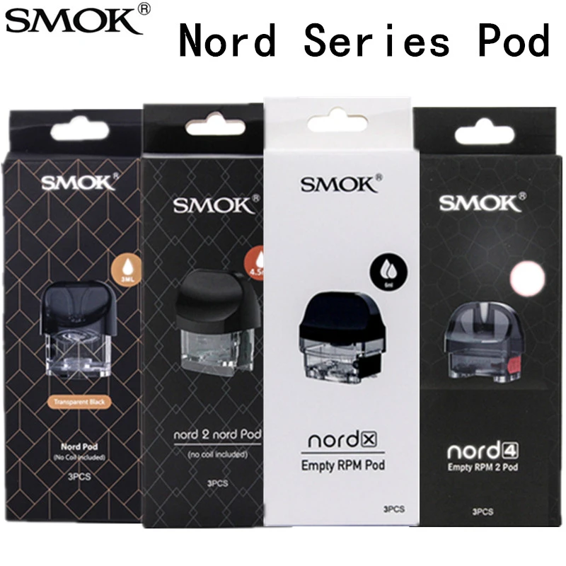 Original Vape Nord 2 4 X Pod Electronic Cigarette Empty Cartridge No ...