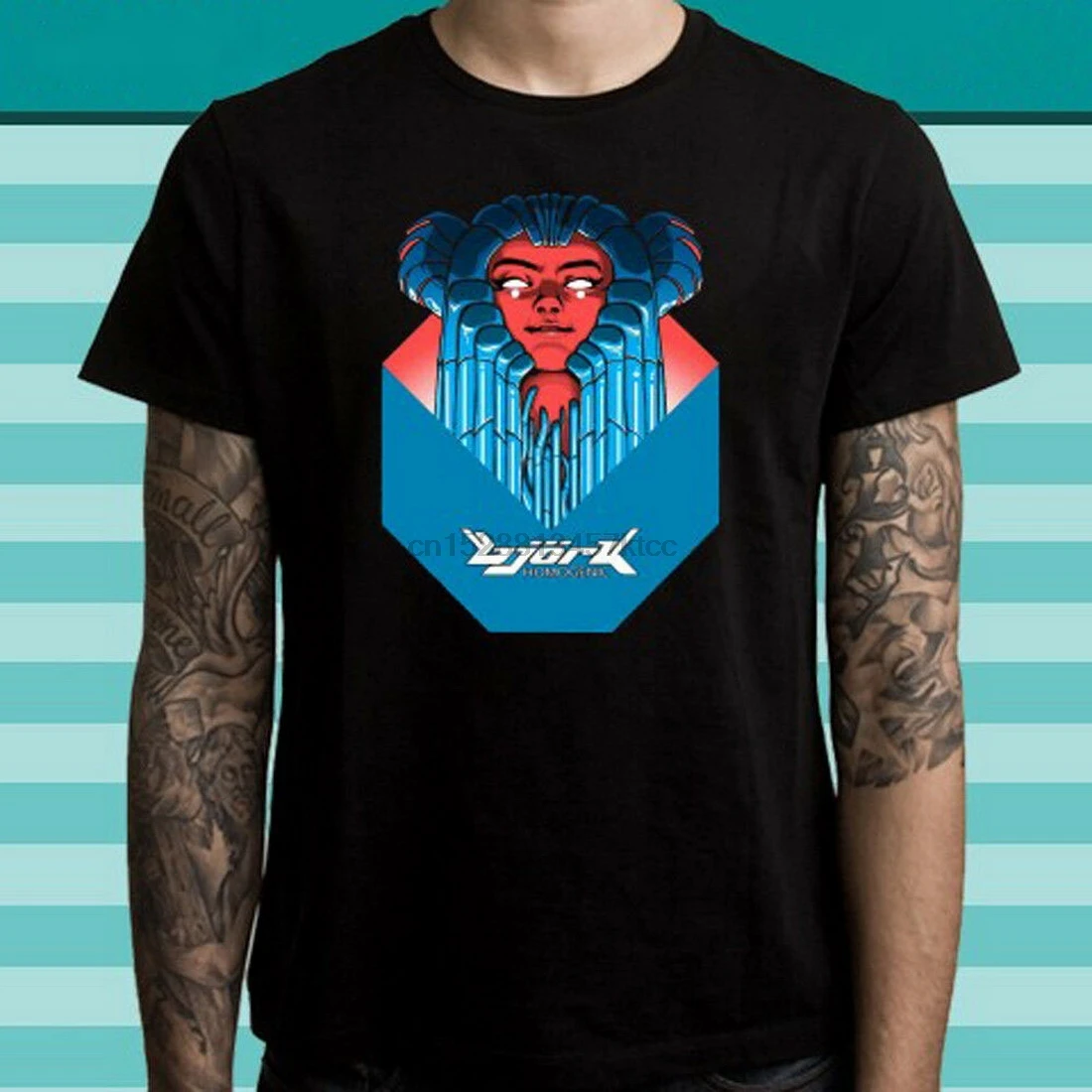 BJORK Homogenic Poster Logo Mens Black Tops Tee T Shirt Size S To 3XL T ...
