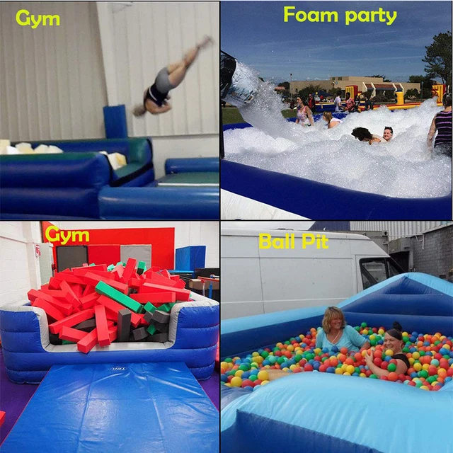 Multi Colo Custom Gymnastics Inflatable Air Pit Inflatable Foam Pit For Gymnastics Jumping, Ball ...
