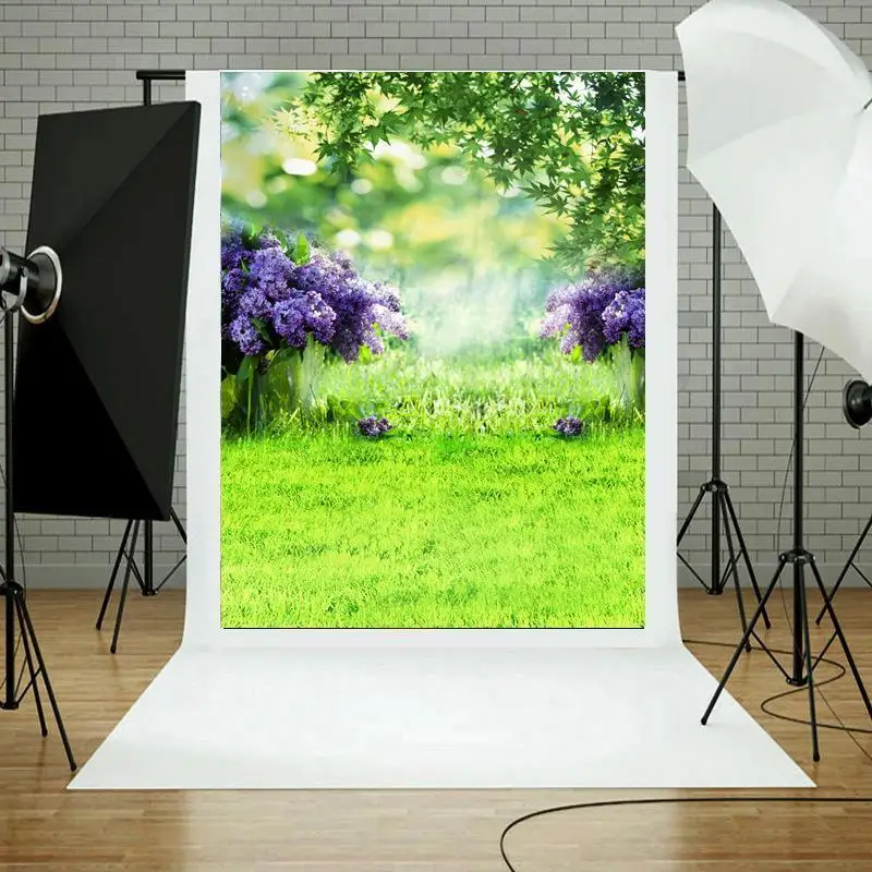 Spring Pink Flower Green Grass Garden Park Outdoor Natural View ...