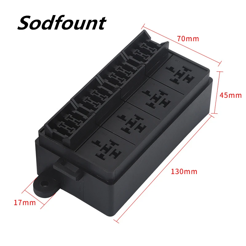 릴레이 퓨즈 정션박스 8way (12V 5P 포함) / 디바이스마트