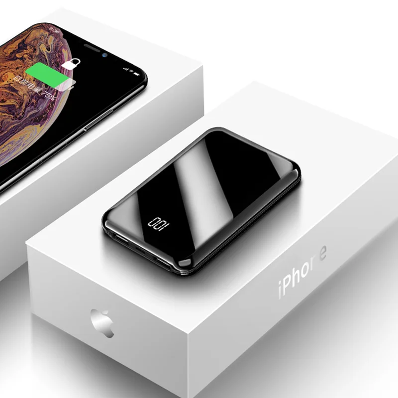 ROCK power Bank 10000 мАч ЖК-дисплей Тонкий повербанк для Xiaomi Mi 9 ...