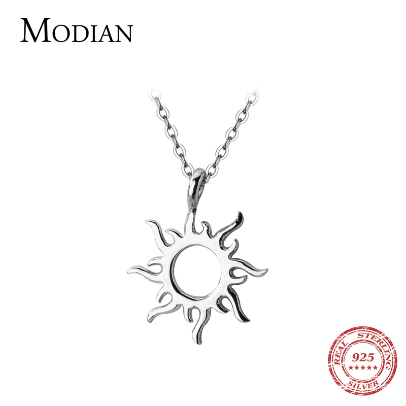 Modian Hot Sale Classic Sun God Necklace Fashion Charm 925 Sterling ...