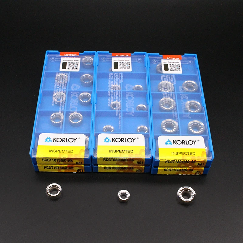 RCGT0803 RCGT1003 RCGT10T3 MO AK H01 RCGT 알루미늄 커터 블레이드 인서트 절삭 공구 터닝 툴 ...