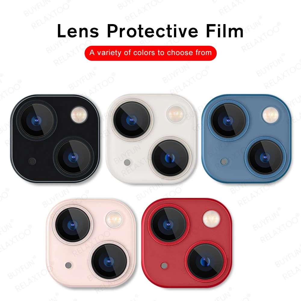 9d Curved Colourful Tempered Glass Camera Protector Cover For Iphone ...