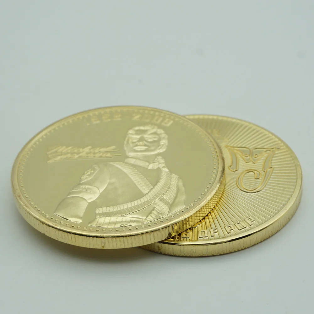 10PCS-Lot-the-King-of-Pop-Gold-Plated-Coin-Michael-Jackson-Challenge ...