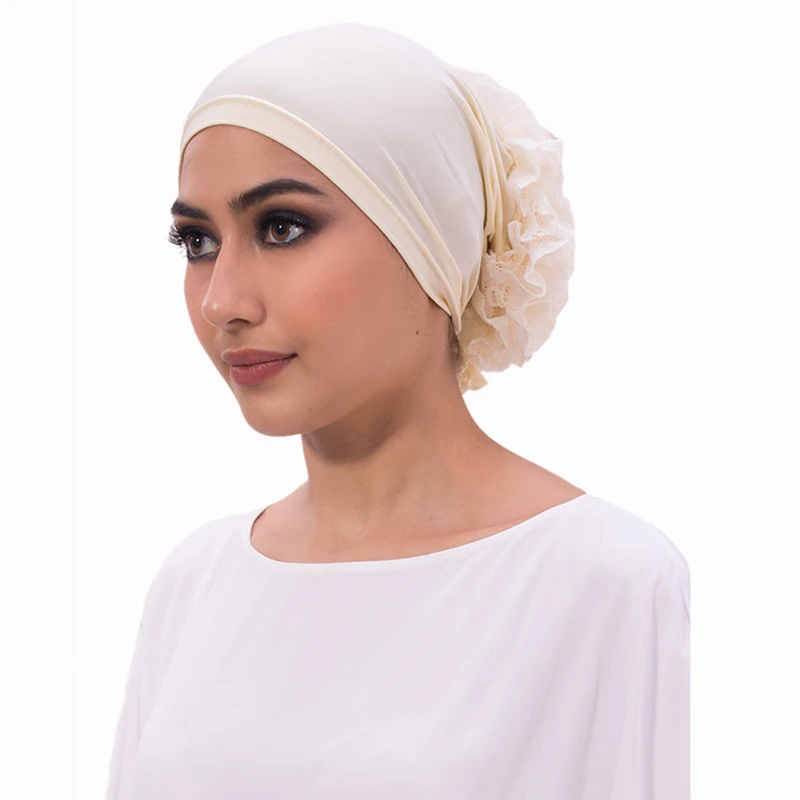 High Quality Latest Fashion Muslim Women Stretch Hat Tie Back Cap ...