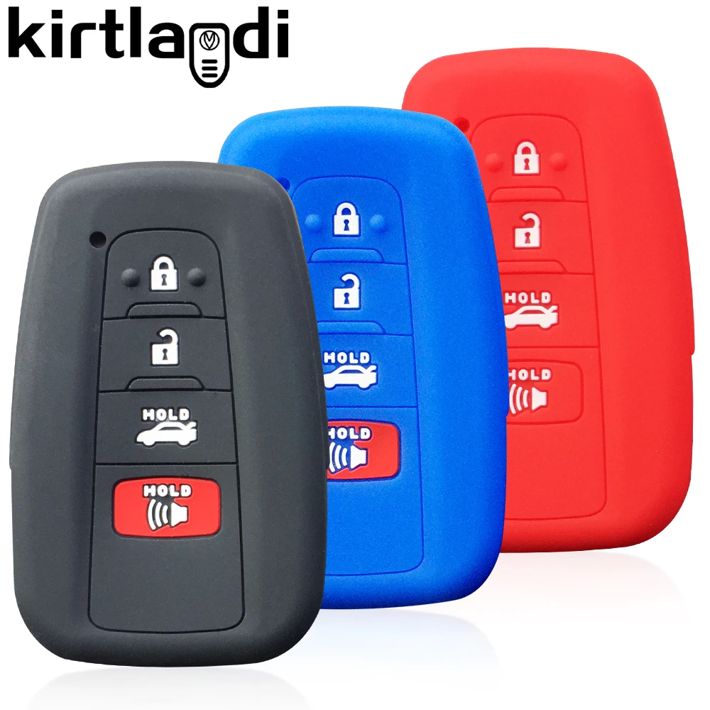Car Key Fob Cover Case Remote Protect Silicone For Toyota Rav 4 Corolla ...