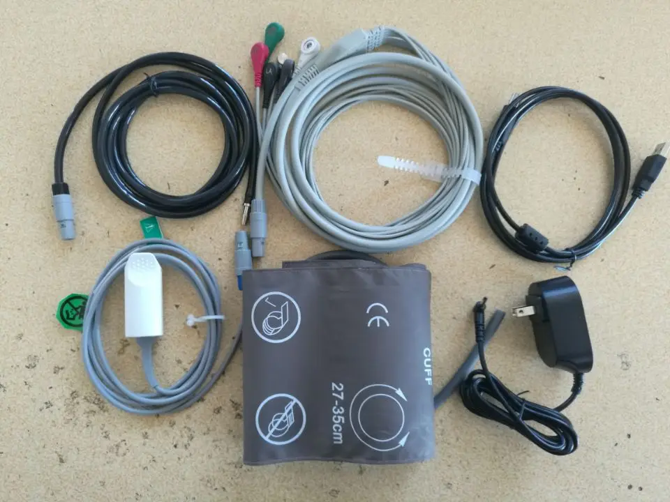Handheld bluetooth touch screen vital Sign patient monitor with SPO2 ...
