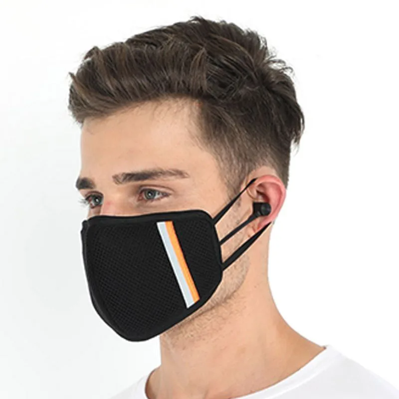Reusable Outdoor Smart Face Mask With Bluetooth Earphones Facemask ...