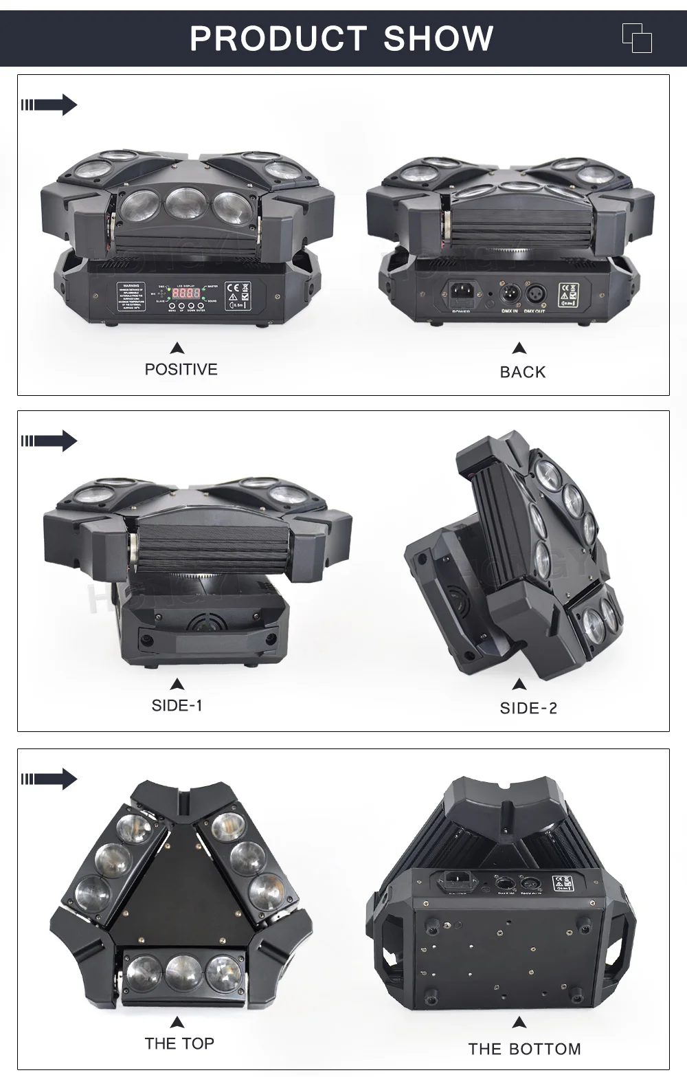 Moving Head Light Mini Led Spider Light 9X12W Rgbw 4In1 By Dmx Control ...