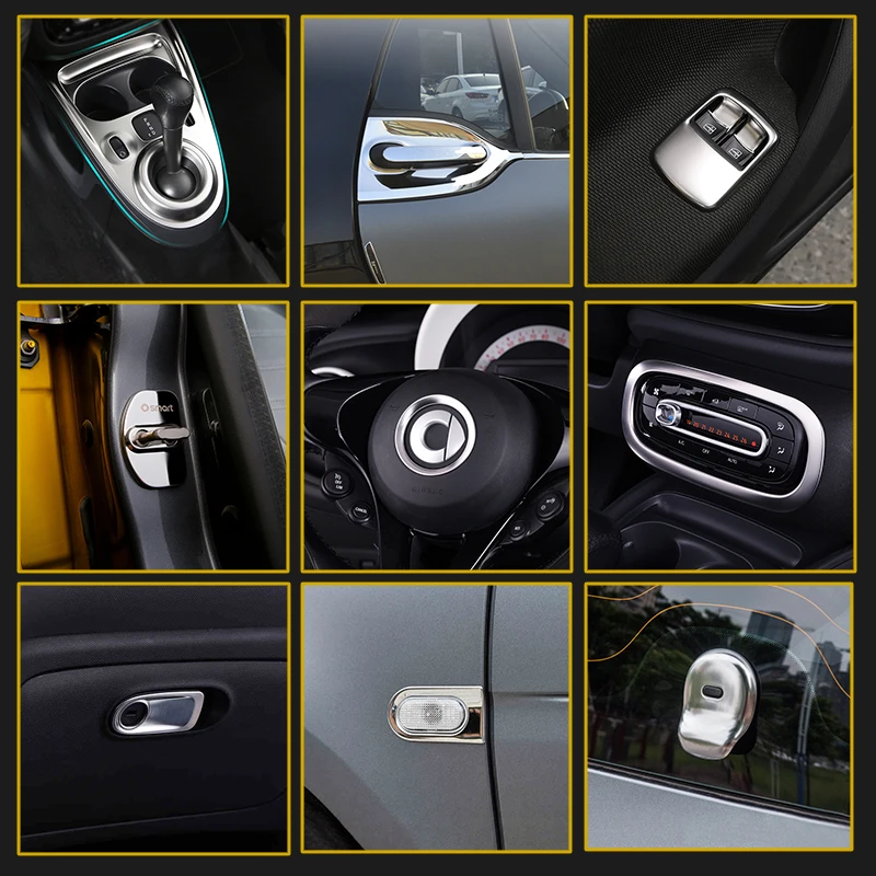Car-styling-silver-stainless-steel-decoration-modification-Accessories ...