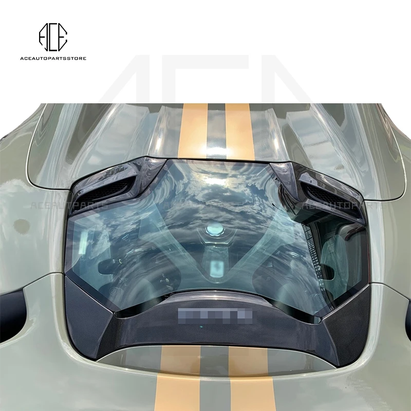 Carbon Fiber Rear Glass Engine Hood Rear Car Glass Bonnet Auto Body ...