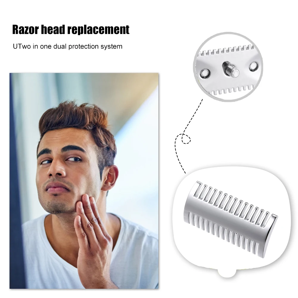 Long Handle Safety Razor Head Practical Cutting Head – Beard Air