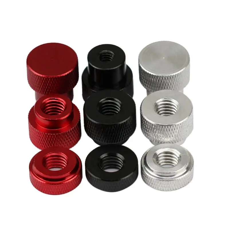 1Pcs Aluminum Alloy Knurled Thumb Nuts BSW 1/4" 3/8" Blind Hole ...