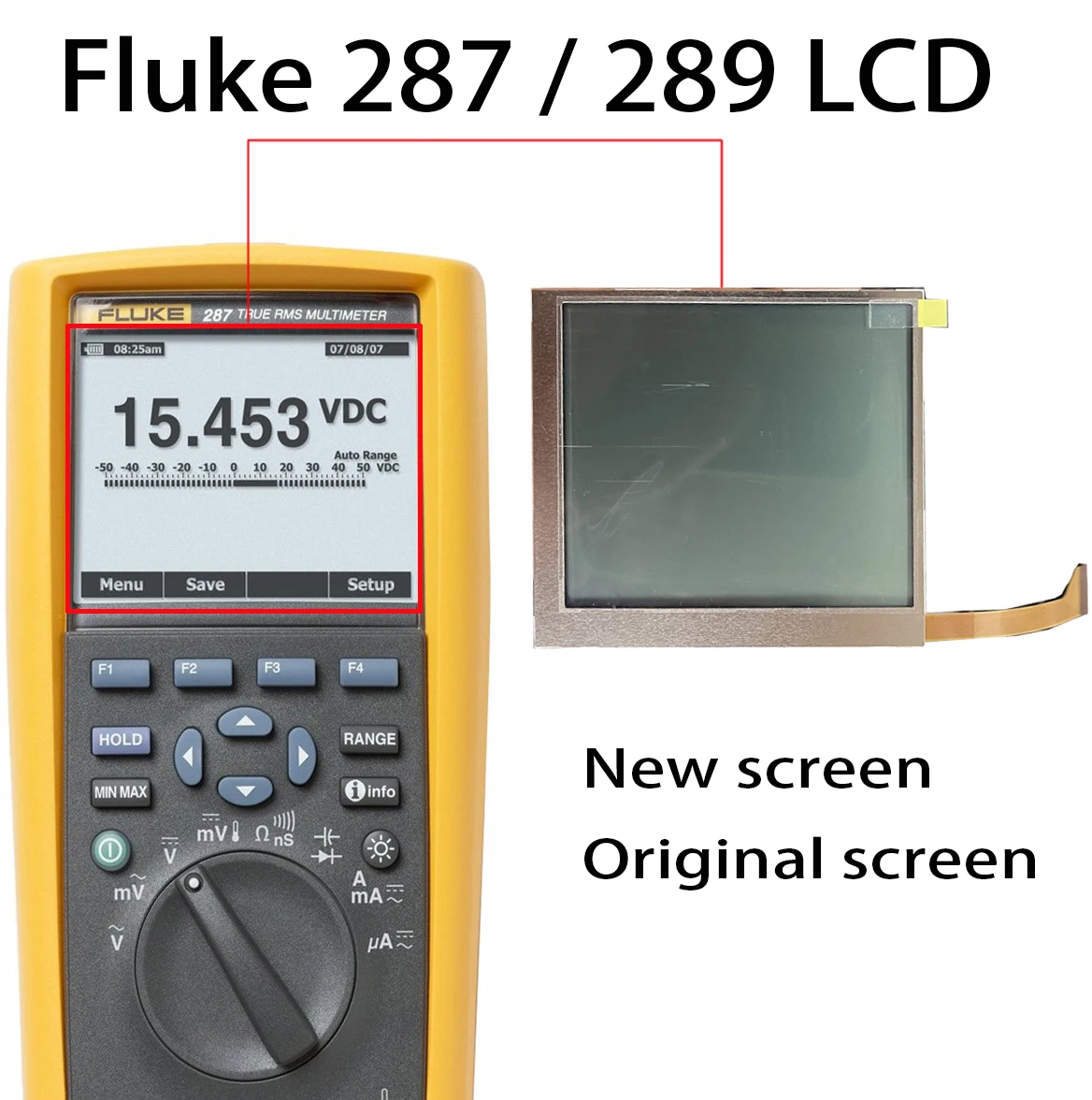 Repara-o-Display-LCD-Para-FLUKE-287-287C-289-289C-True-RMS-Mult-metro ...