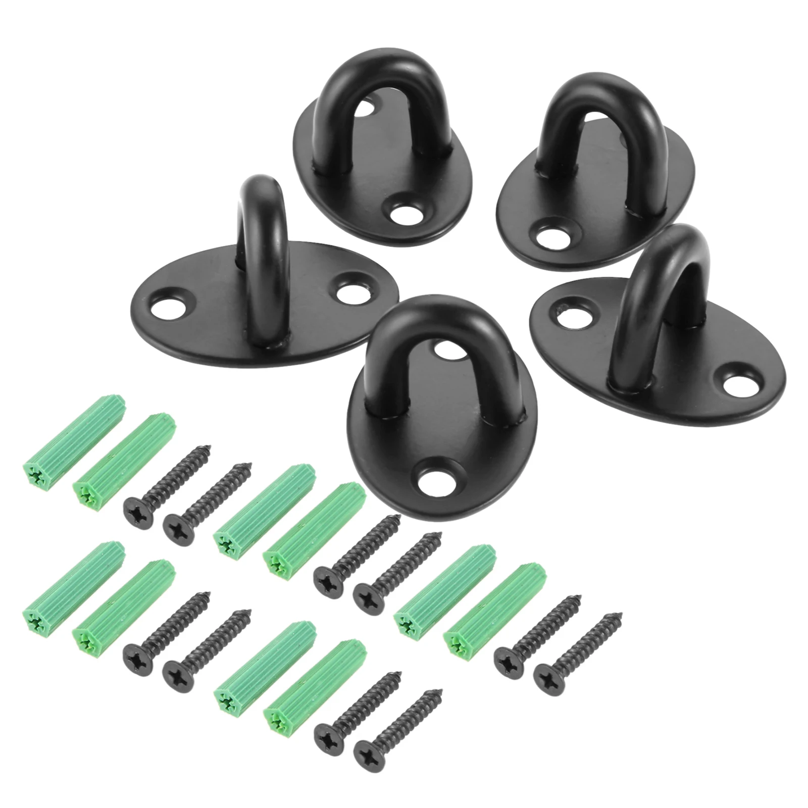 5Pcs Black Ceiling Mount Hook Base Ceiling Fans/Leisure Sofa/Sandbags ...