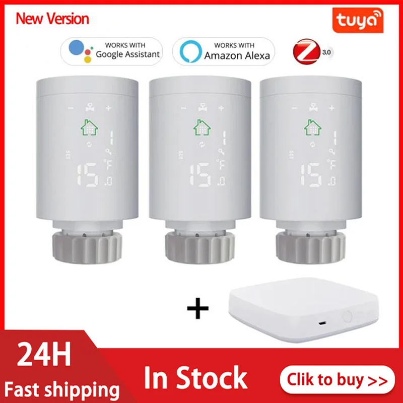 Tuya ZigBee3.0 Smart Radiator Actuator Programmable Thermostatic ...
