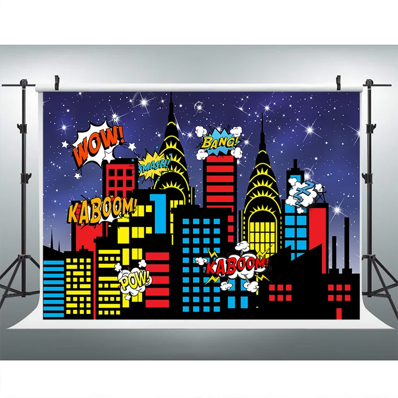 Superhero City Skyline