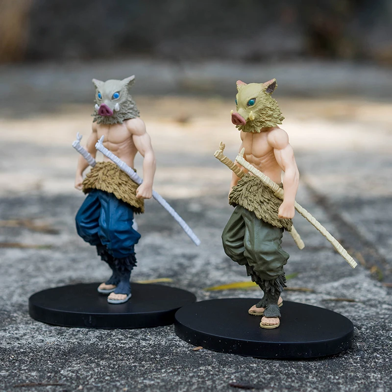 2 Colors Hashibira Inosuke Toy Action Figures Kimetsu no Yaiba Anime ...