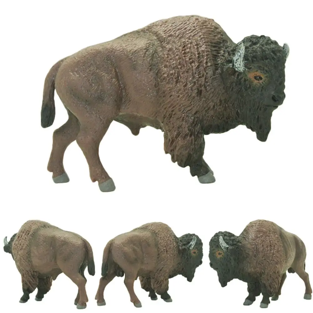 Original-Genuine-Wild-Life-Zoo-Animal-Model-American-Bison-Figures ...