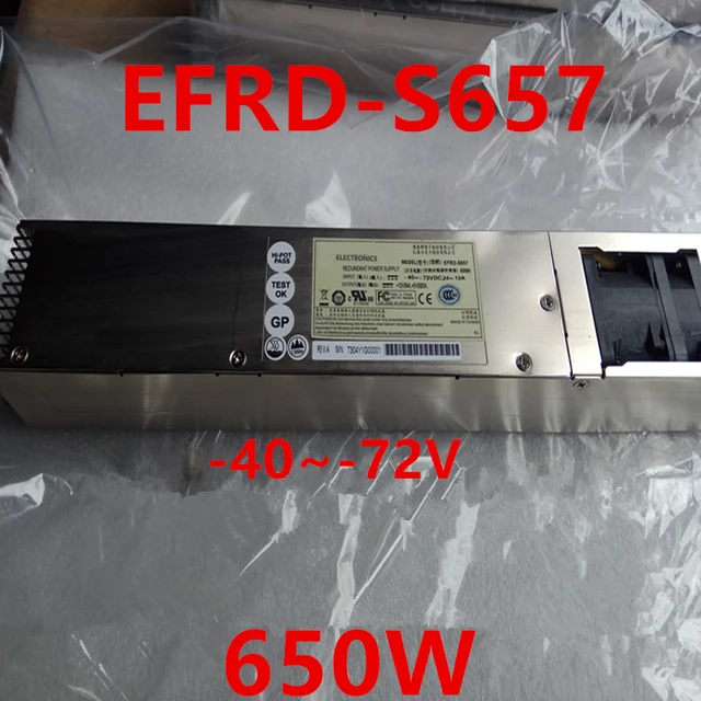 Original PSU For Etasis DC 650W Switching Power Supply EFRD-S657 - Serverpowersupply