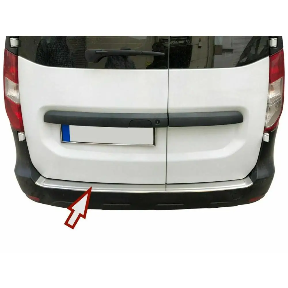 Rear bumper Protector for Dacia DOKKER | From 2012 + stainless steel ...