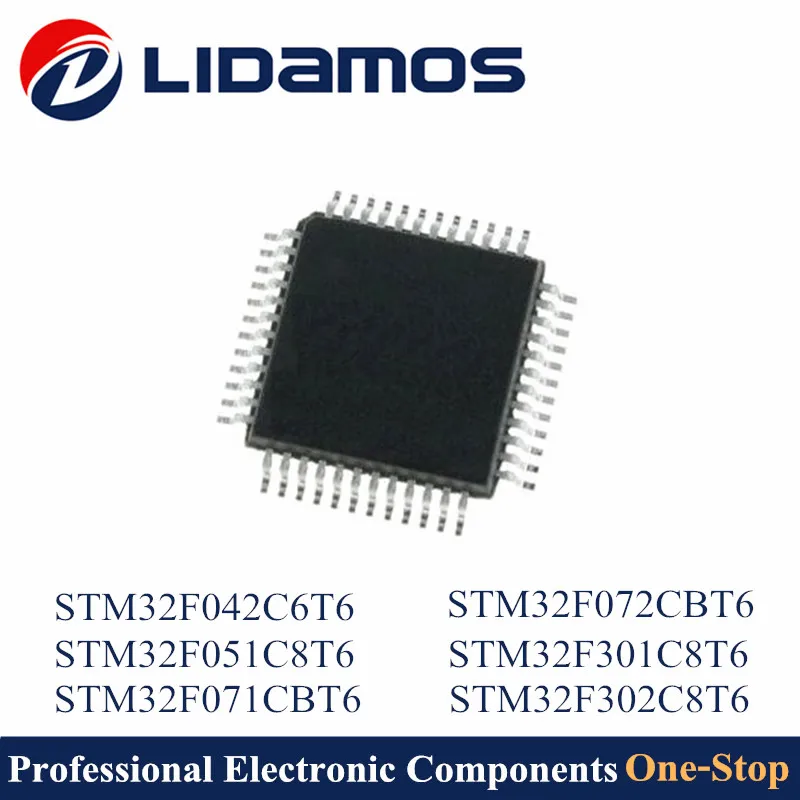 2PCS 10PCS STM32F301C8T6 STM32F302C8T6 STM32F071CBT6 STM32F072CBT6 ...