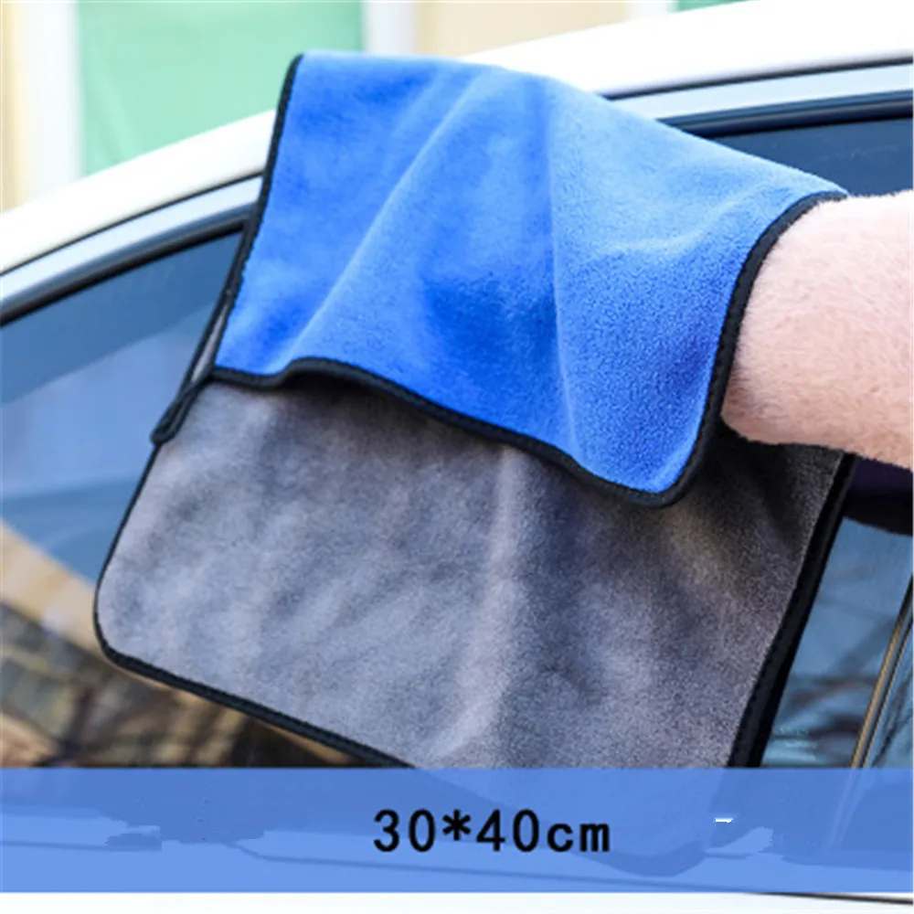 1 pcs 500gsm Car Wash Microfiber Towels Super Thick Plush Cloth For ...