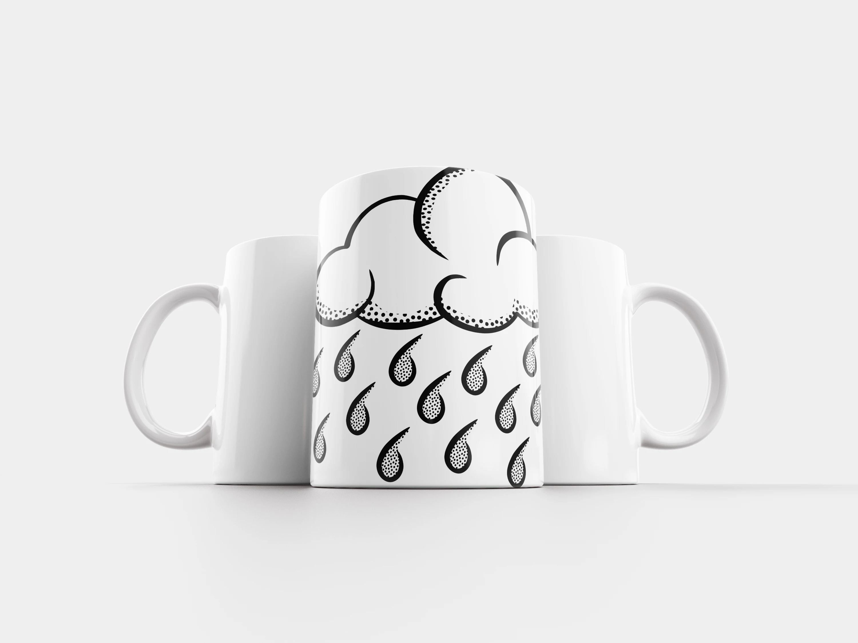 Mug "rain, clouds, weather" 320 ml mug rain clouds weather|Mugs ...