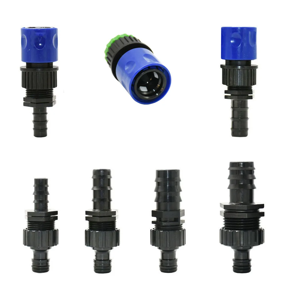 Pe Tube Joint For 4/7 8/11 16/20/25mm Barbed Fittings Connectors 1/4" 3 ...